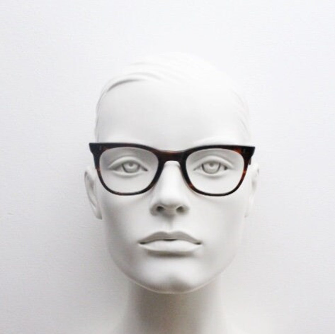 Vintage 40s Acetate Wayfarer Design Glasses. Slim Tortoise Optical ...