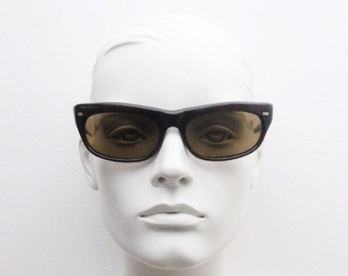 Ultimate 60s Stone Cold Killer Vintage Sunglasses. Wraparound Dark ...
