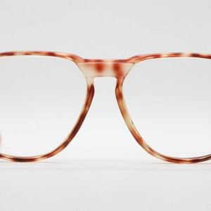 70s Vintage Acetate Square Aviator Eye Glasses. Mottled Tortoise ...
