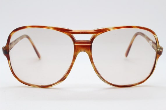 70s vintage big square aviator sunglasses made in Ita… - Gem