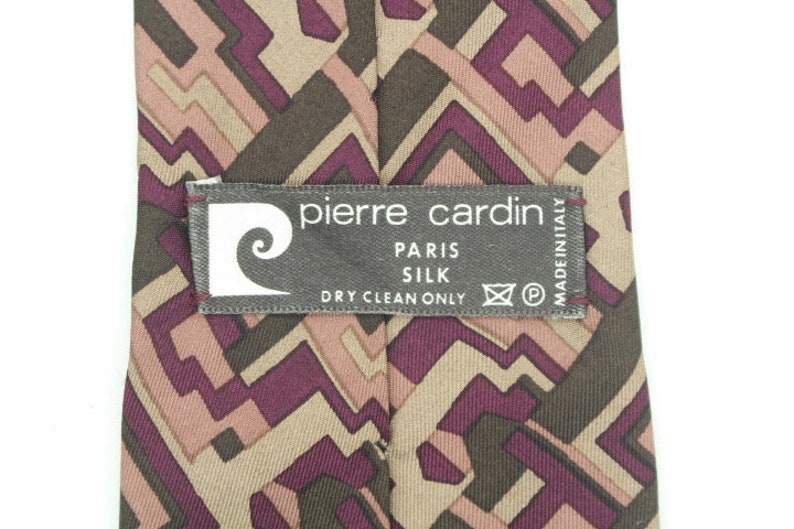 Pierre Cardin 70s Vintage All Silk Necktie. Superb Abstract Pattern in ...