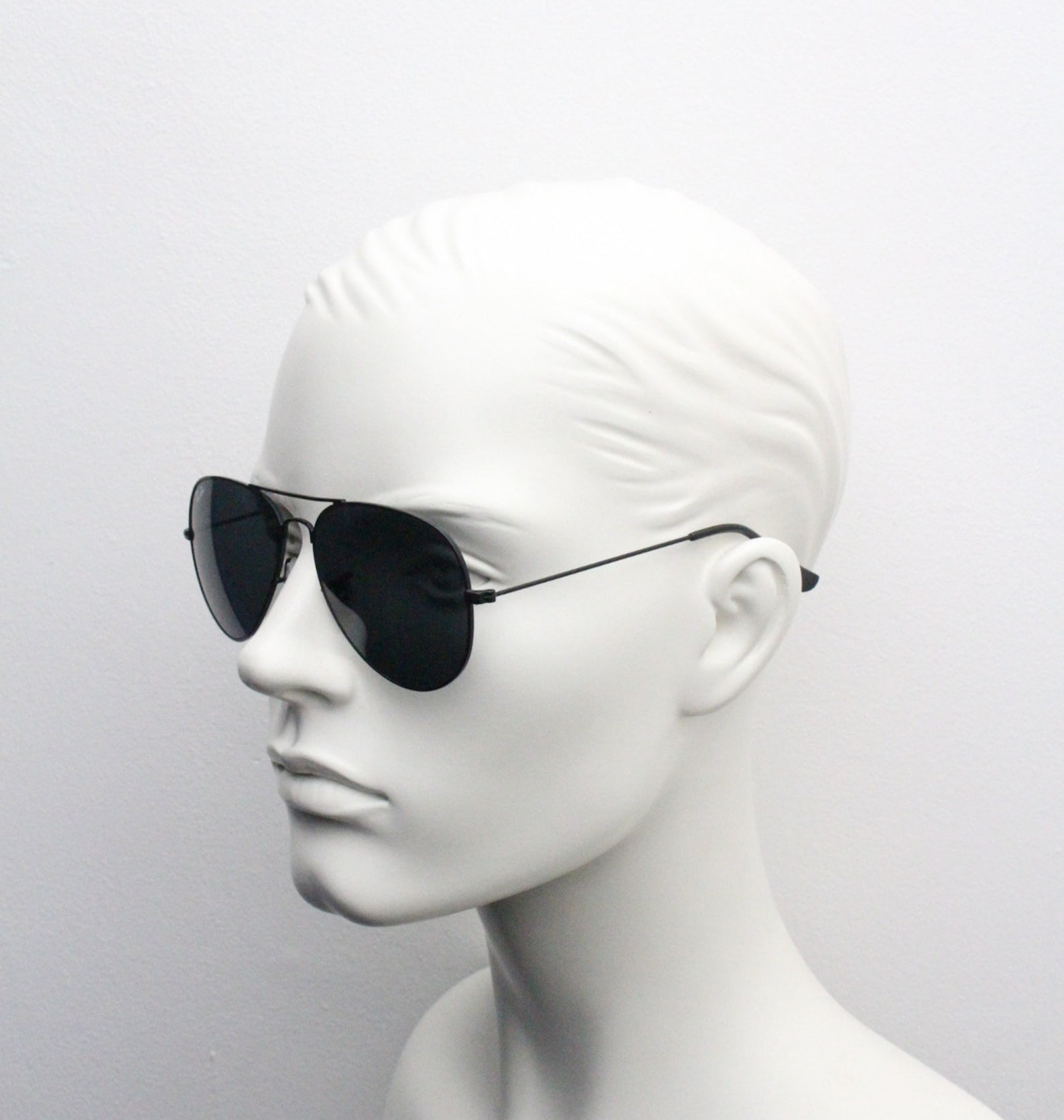 Ray Ban Black Frame Aviators With G-15 Lenses Model RB 3025 Made in ...