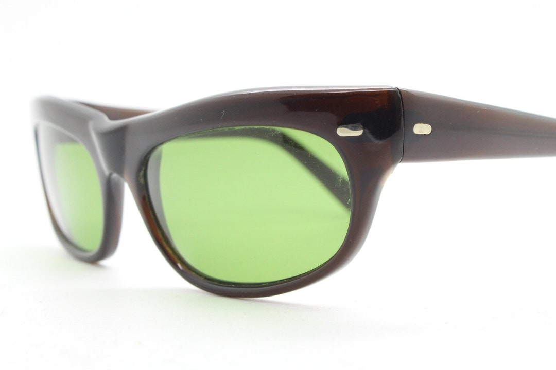 60s Stone Cold Killer Vintage Sunglasses. Wraparound Dark - Etsy