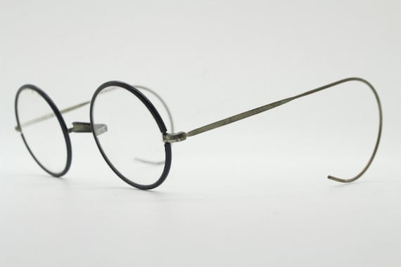20s vintage windsor eye glasses. Superb black gloss o… - Gem