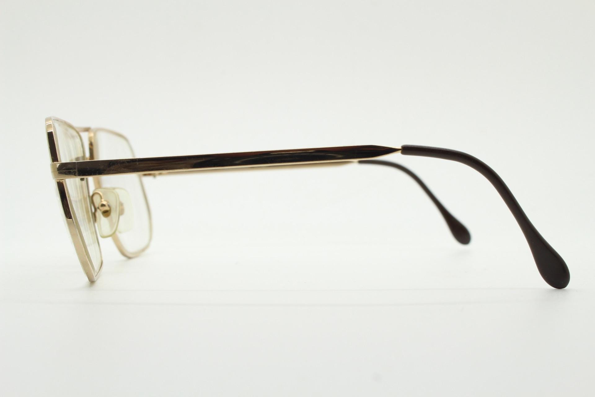 Apollo Optik 70s Vintage Angular Square Aviator Eye Glasses Made in ...