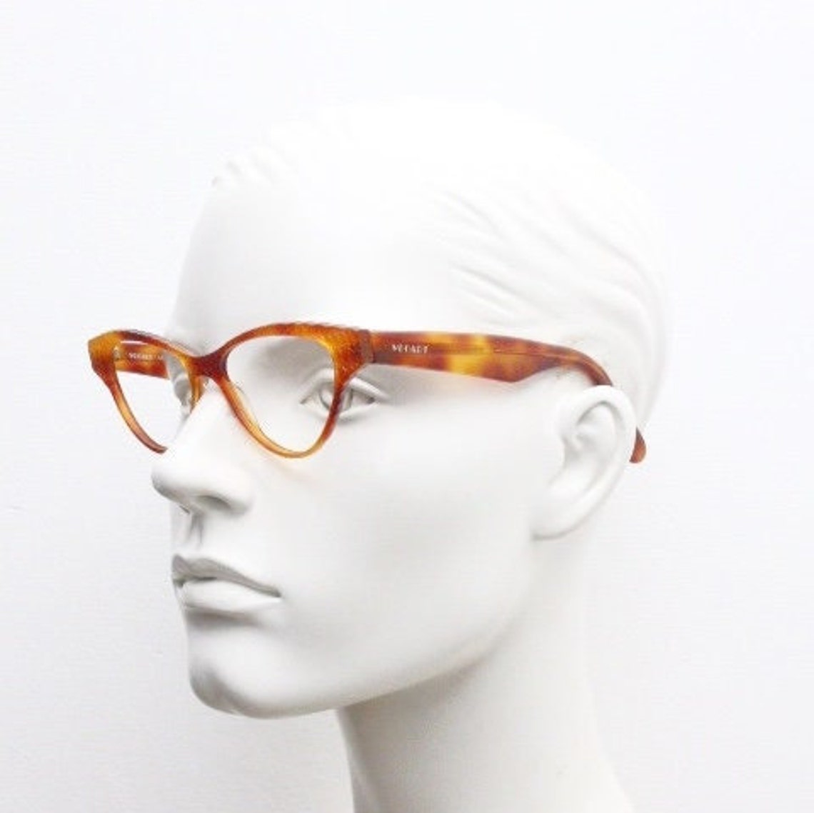 Vogart 80s Vintage Cat Eye Glasses Hand Made in Italy. Light Honey ...
