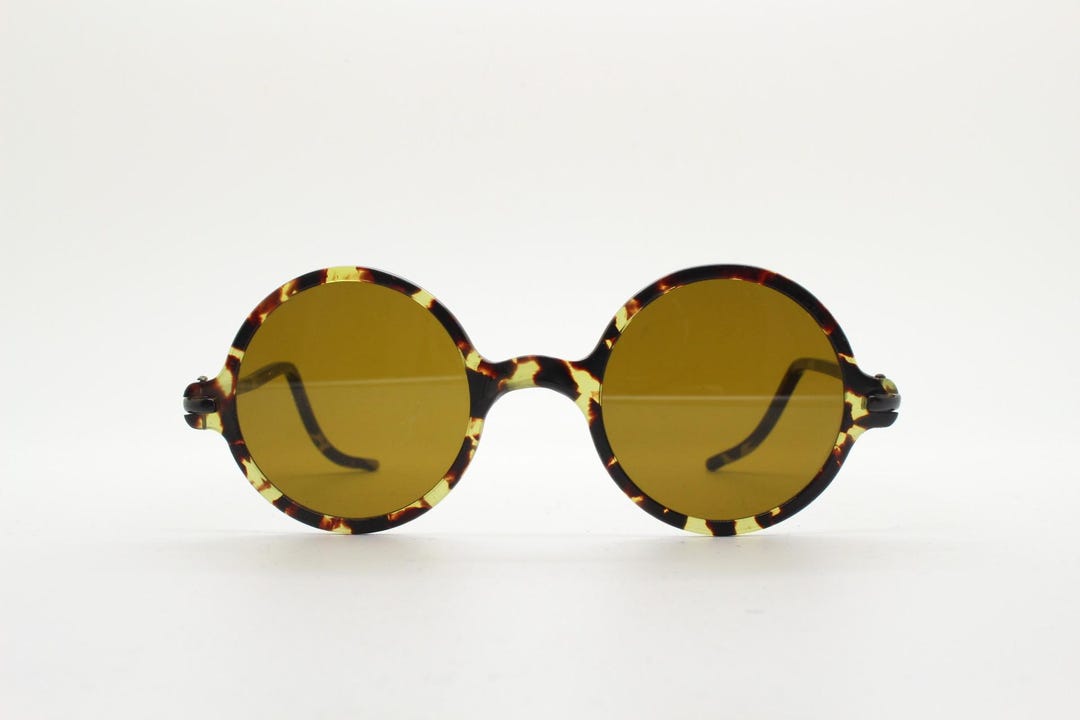 30s Vintage Round Antique Sunglasses. Authentic Tortoise Frame With ...