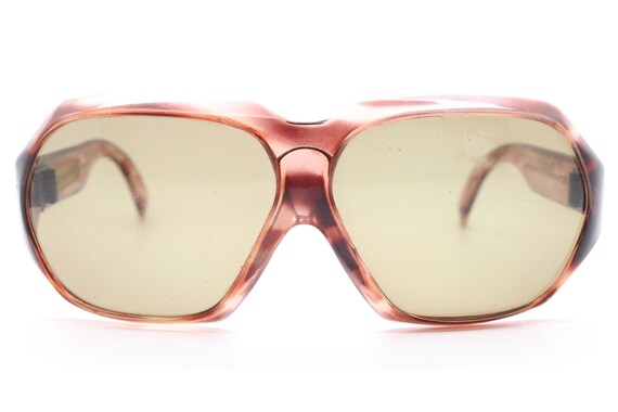 70s vintage square aviator sunglasses. Thick framed c… - Gem