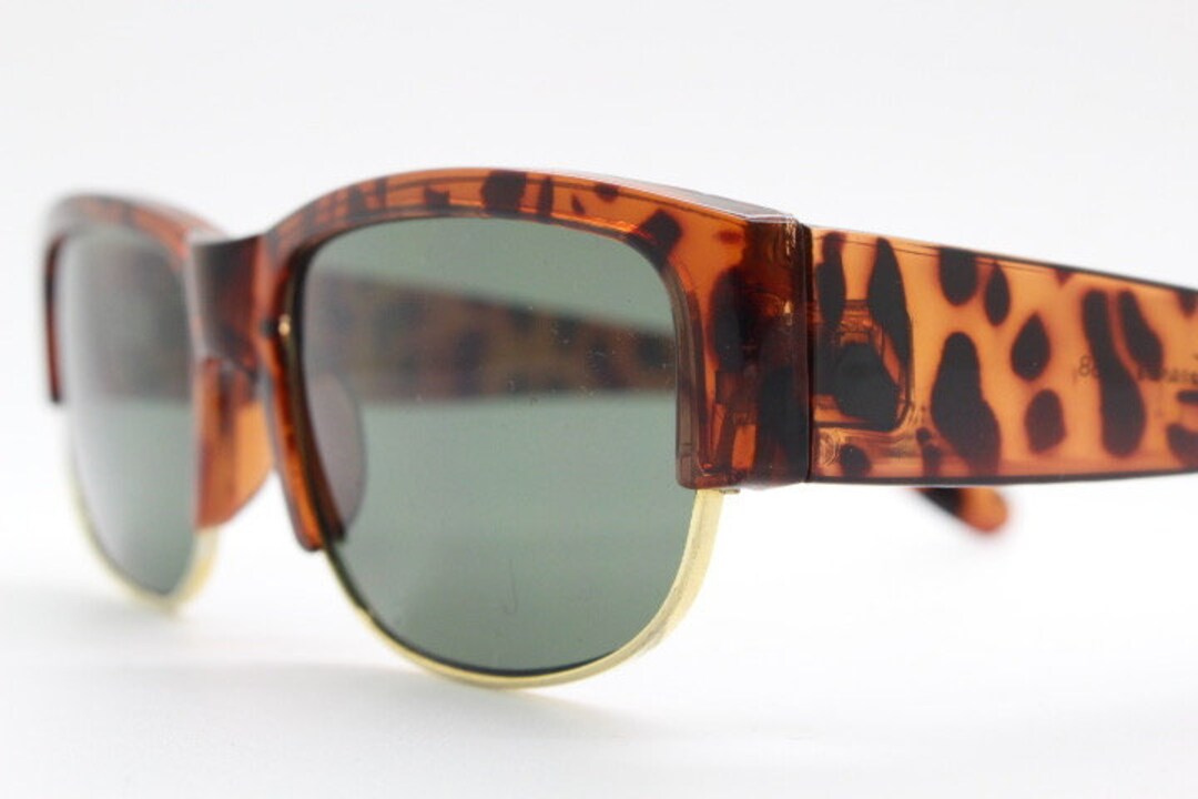 Farrows by Linda Farrow Vintage 80s Flat Top Sunglasses. Tortoise Brow ...