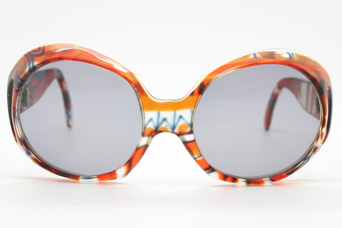 60s Vintage Big Round Sunglasses. Astonishing Era Defining | Etsy