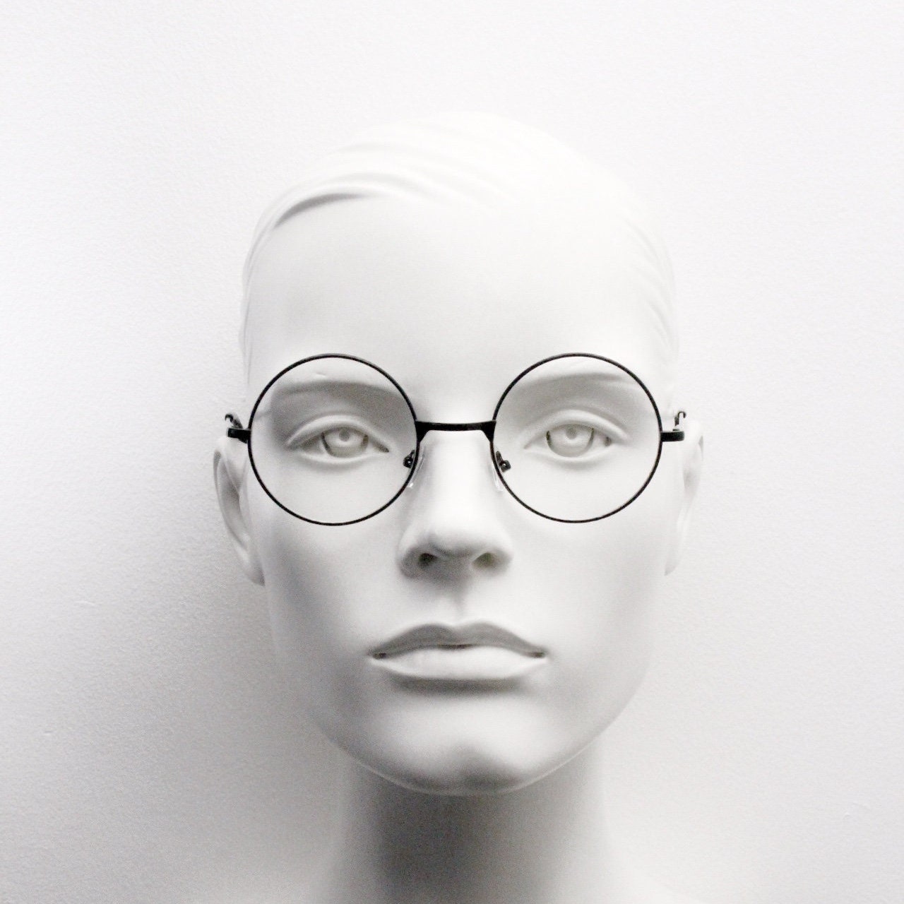 Round Clear Glasses Black Ciudaddelmaizslpgobmx