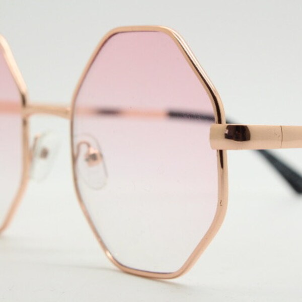Octagon Glasses - Etsy