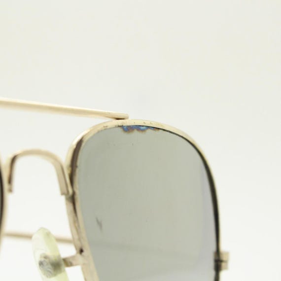 70s vintage mirror aviator sunglasses. Silver metal t… - Gem