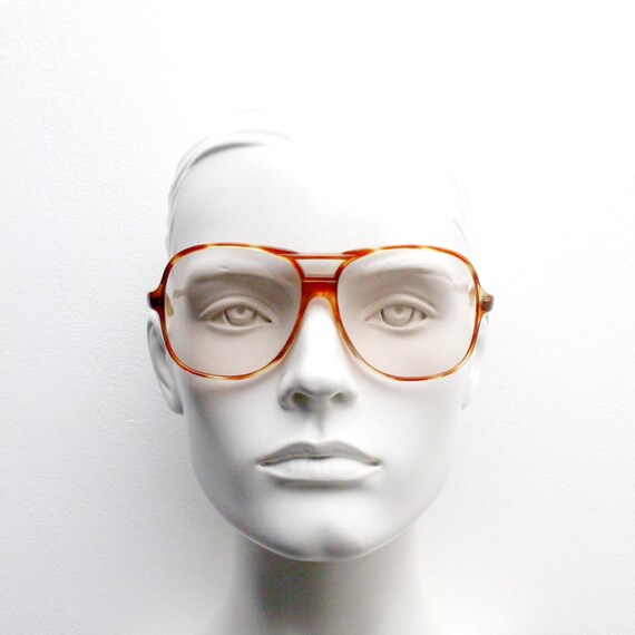 70s vintage big square aviator sunglasses made in Ita… - Gem