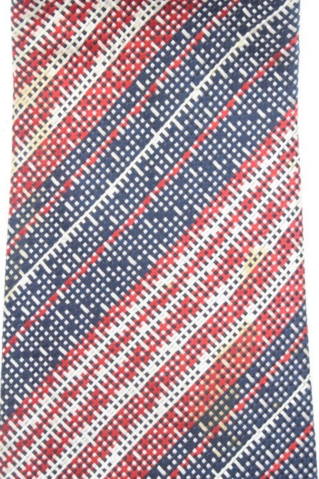 70s Vintage All Silk Neck Tie Made in Japan by A-look for Silver Stag ...