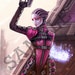 Mass Effect Asari Original Print - Etsy