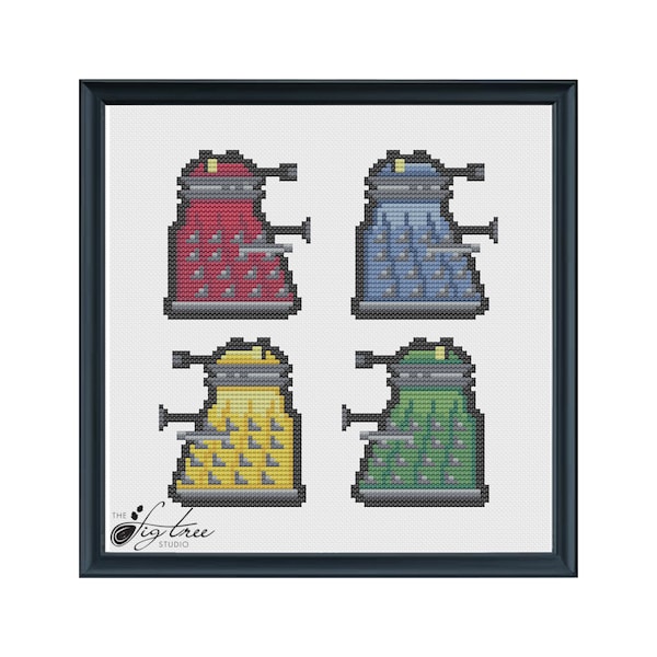 Dalek Cross Stitch - Etsy