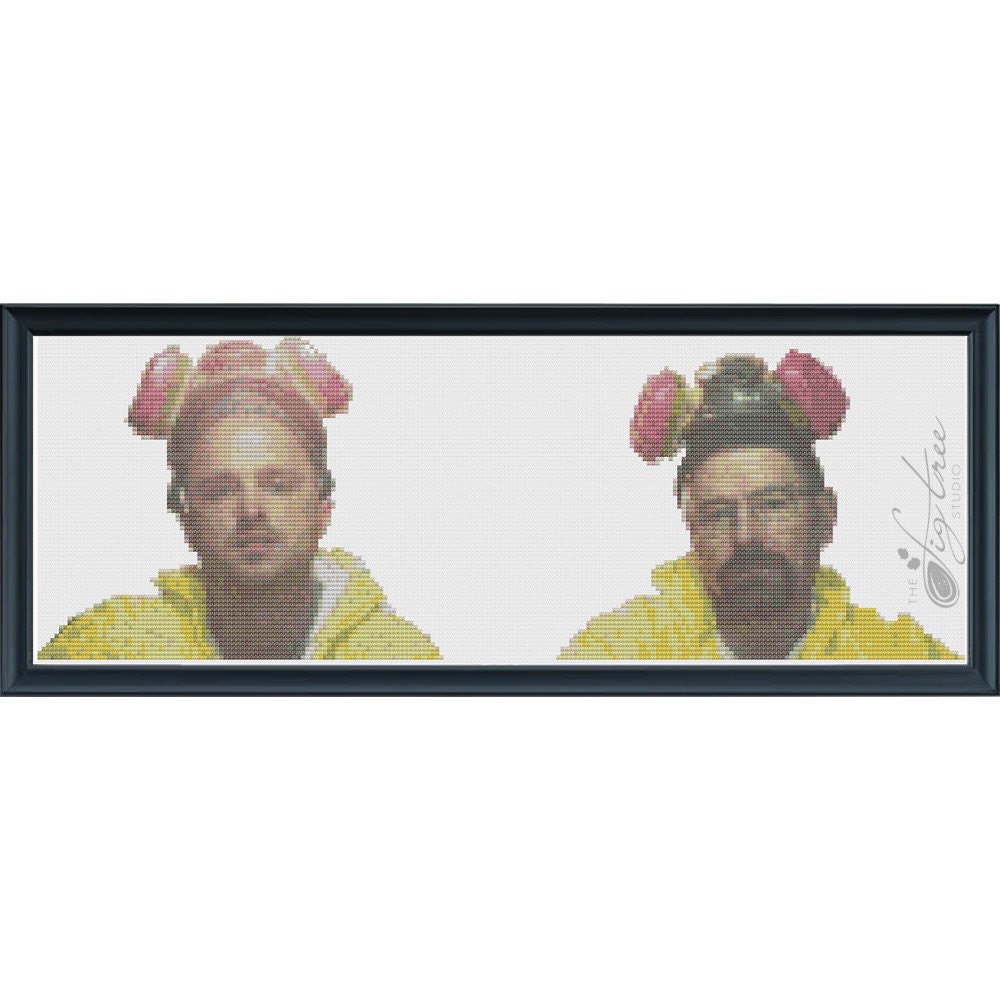 Breaking Bad Walt and Jesse Suits Digital Cross Stitch Pattern - Etsy