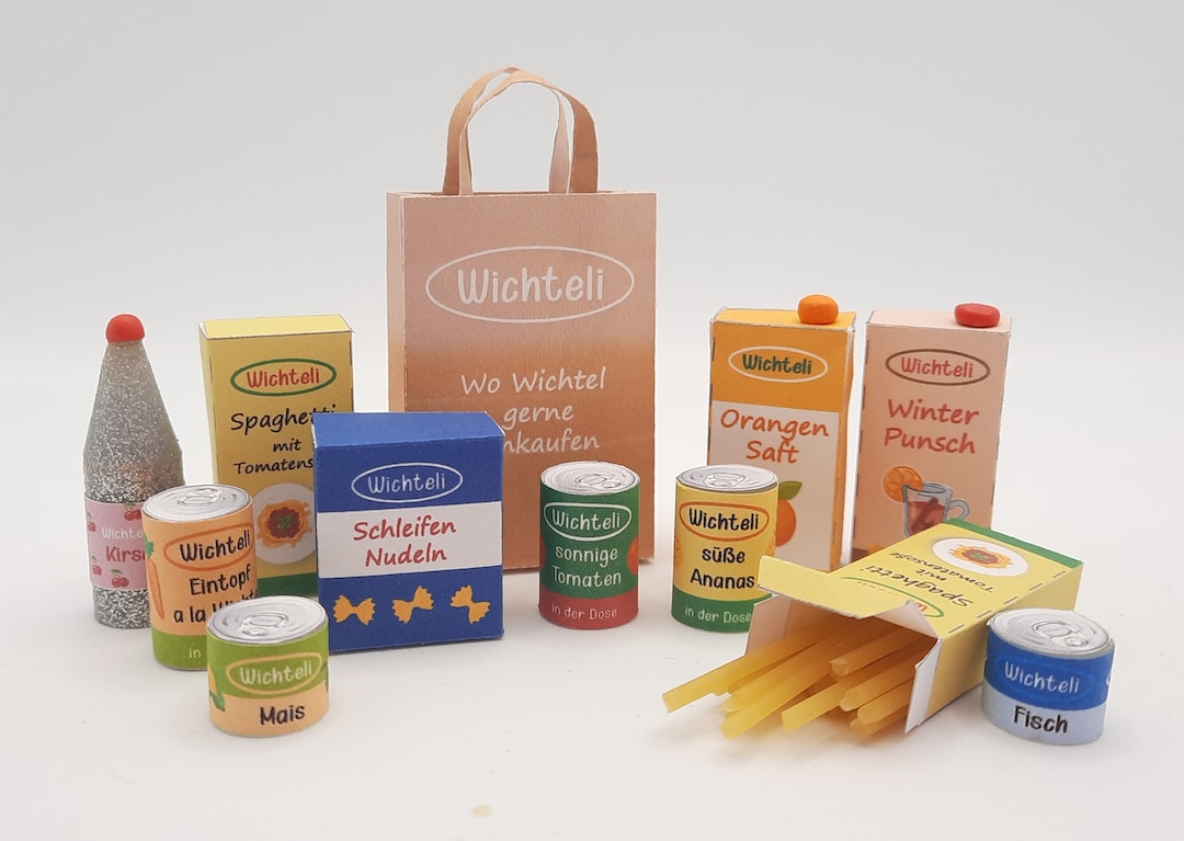 Pixy Supplies Supermarket DIY Kit for Miniature Foods Like Spaghetti ...