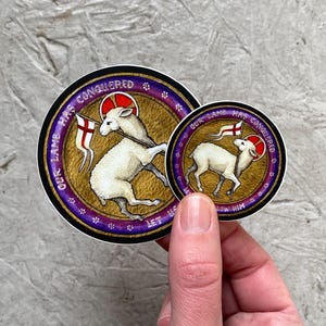 VINYL STICKER - Conquering Lamb - Etsy