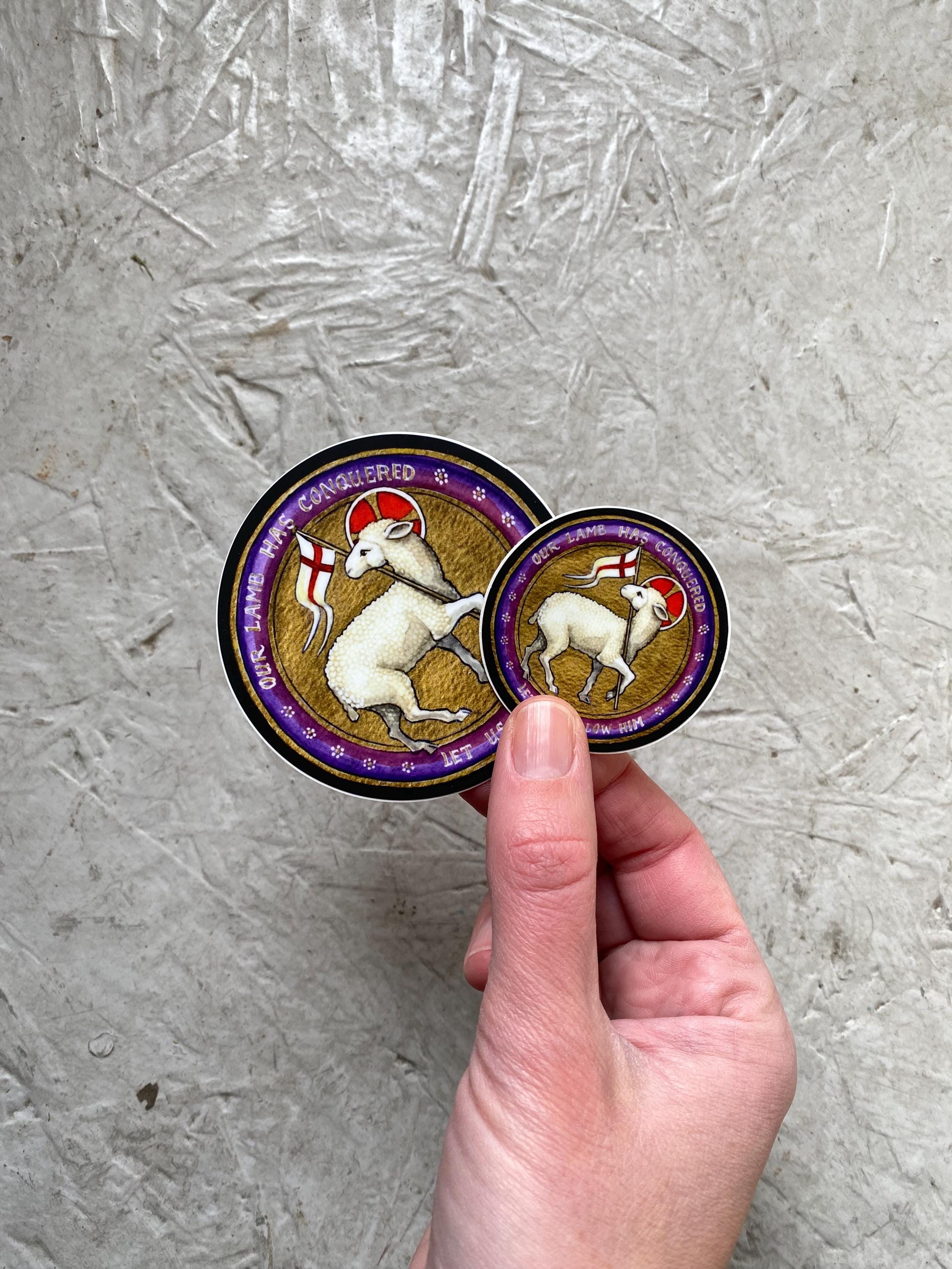 VINYL STICKER - Conquering Lamb - Etsy