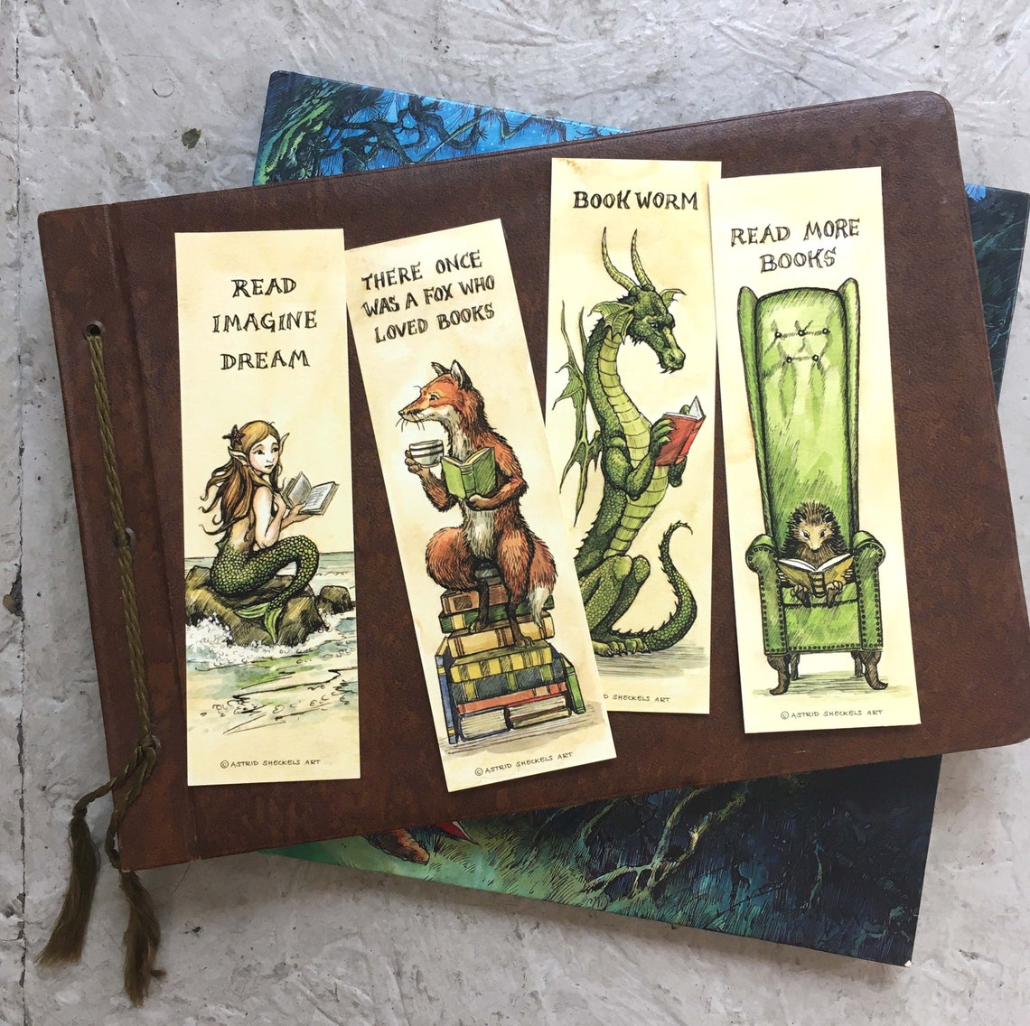 Bookmark Collection set of 4 Bookmarks Vintage Style for - Etsy