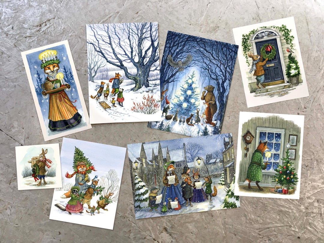 Holiday Collection (8 Assorted Blank Cards) - Etsy