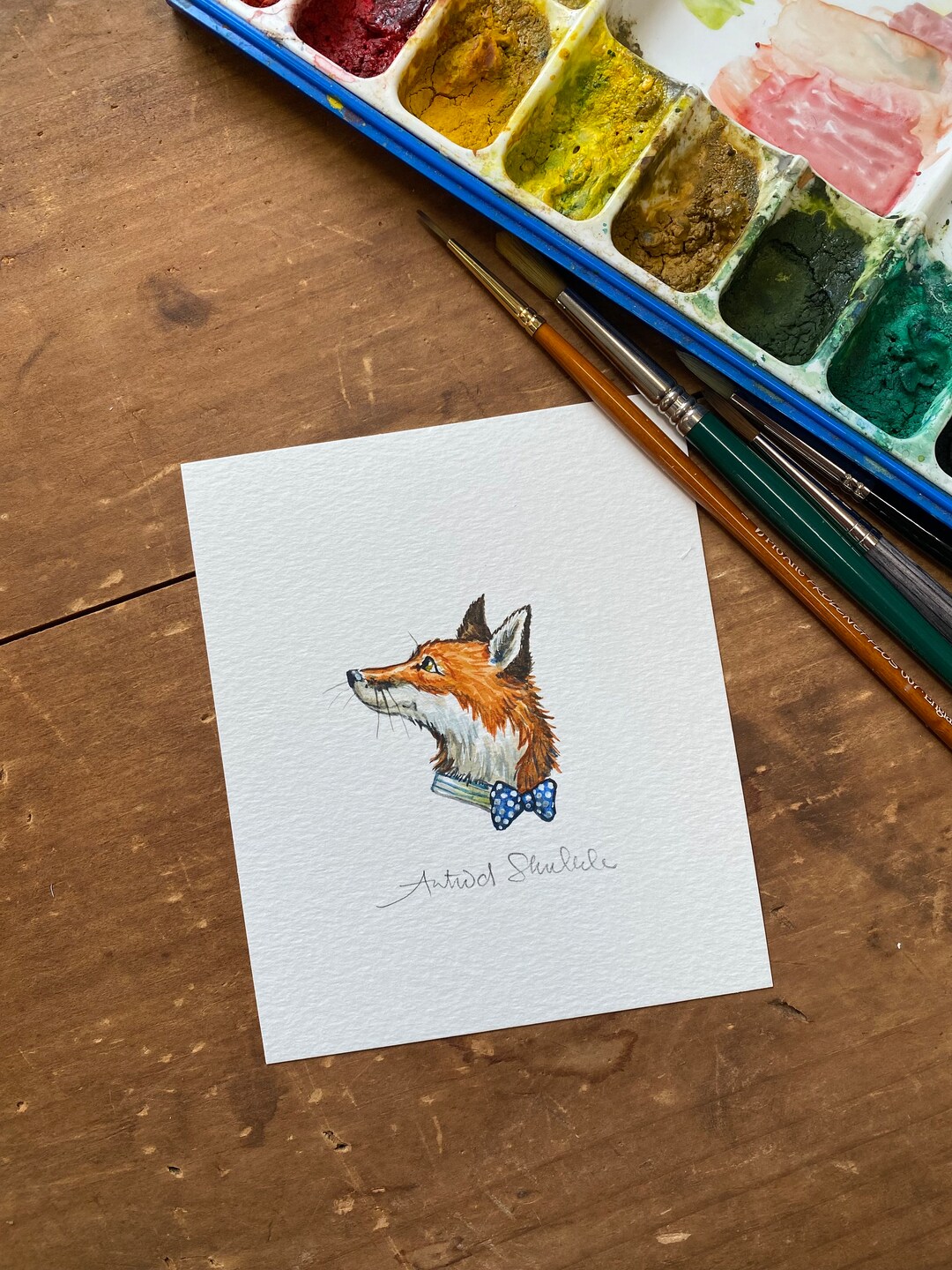 ORIGINAL - Hector Vignette (watercolor) - Etsy