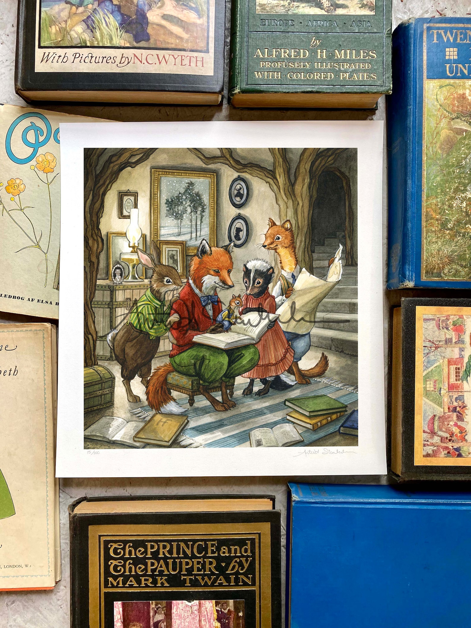 PRINT - Hector Fox & Friends/uncle Hugo's Journal (archival Limited ...