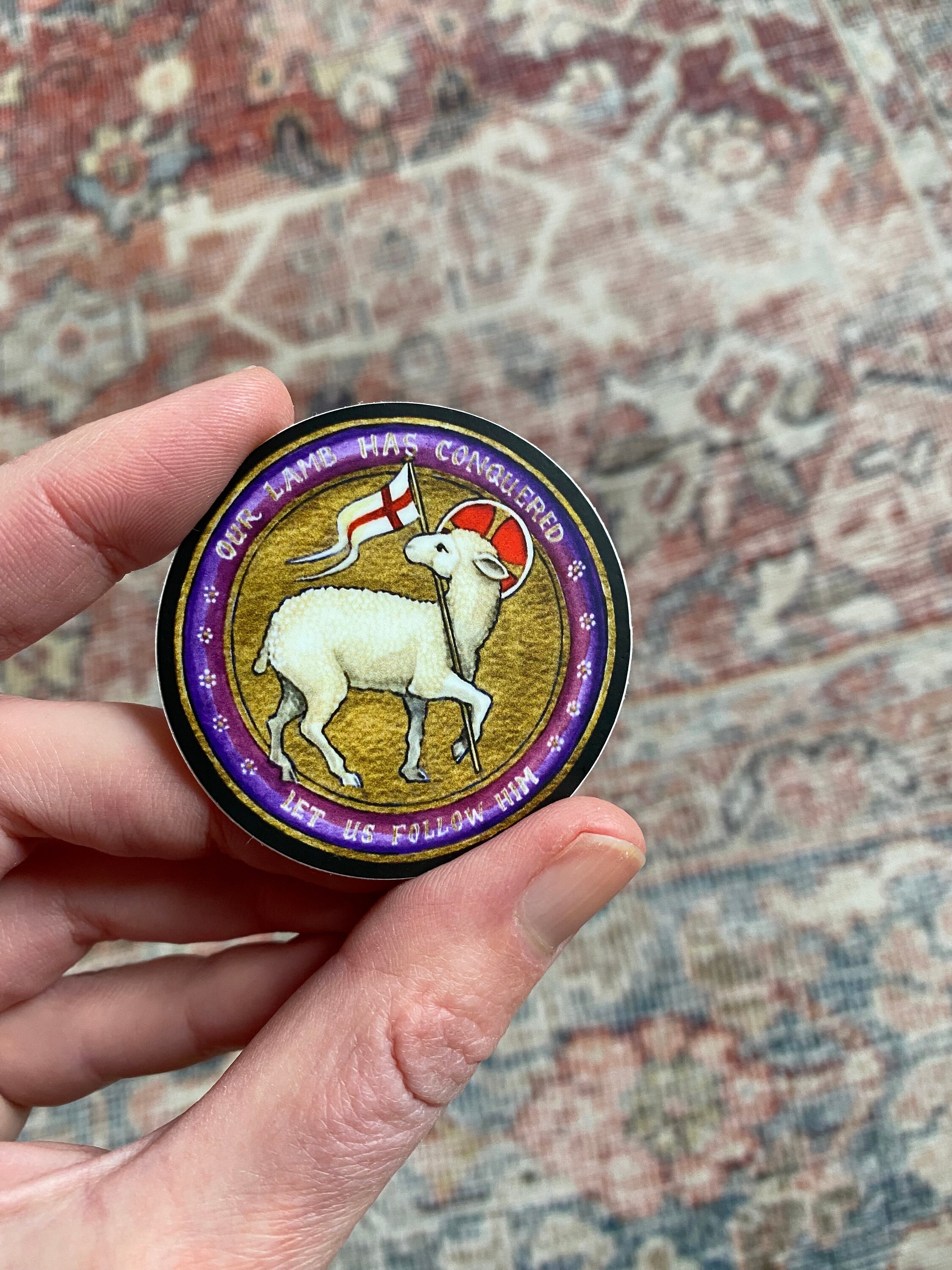 VINYL STICKER - Conquering Lamb - Etsy