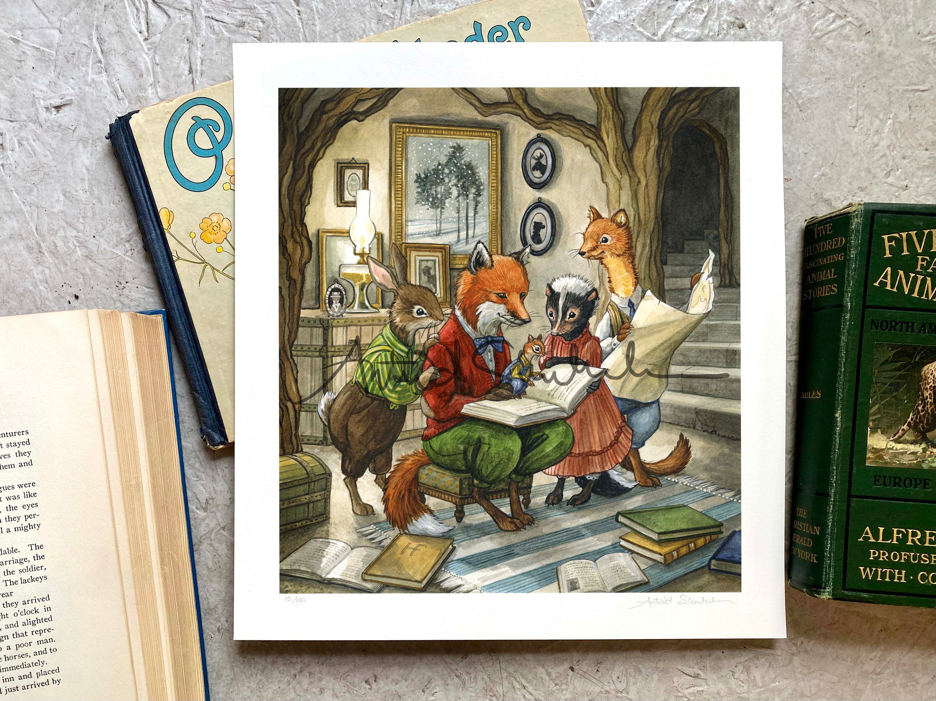 PRINT - Hector Fox & Friends/uncle Hugo's Journal (archival Limited ...
