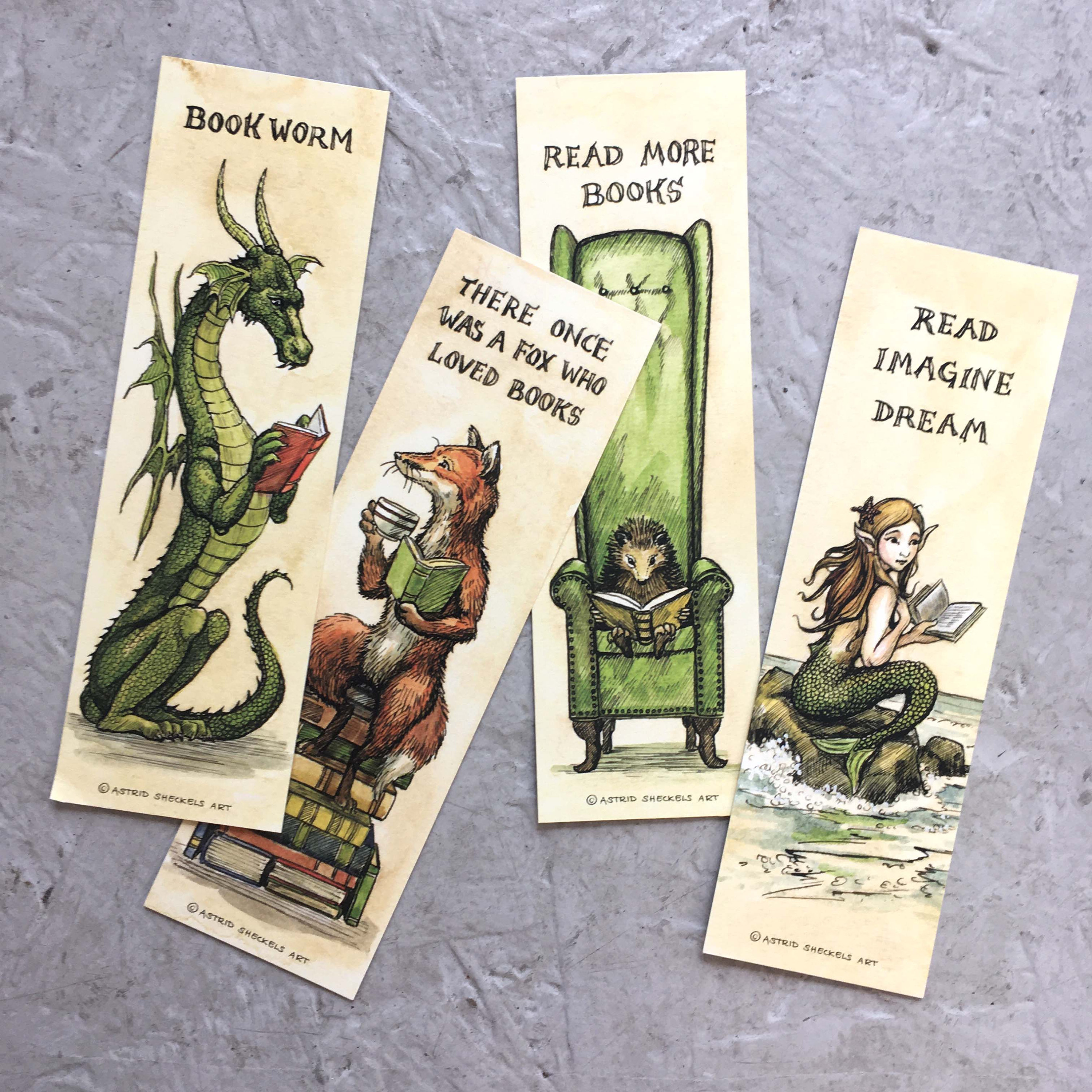 Bookmark Collection set of 4 Bookmarks Vintage Style for - Etsy