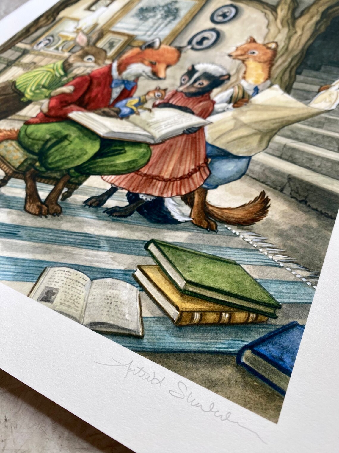 PRINT - Hector Fox & Friends/uncle Hugo's Journal (archival Limited ...