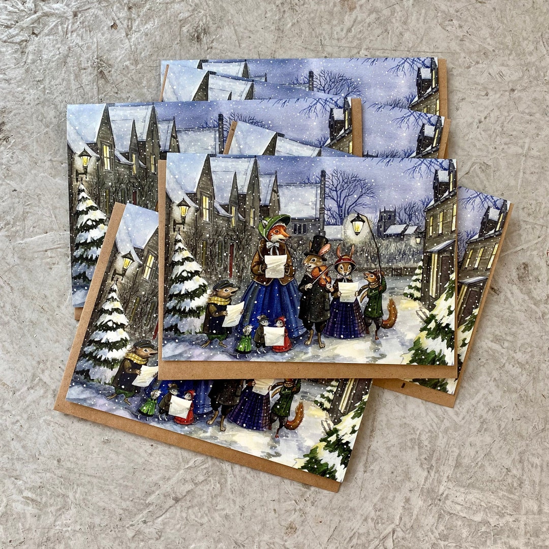 6 X the Carolers (6 Blank Cards) 5 X 7 Christmas Cards, Holiday Cards ...