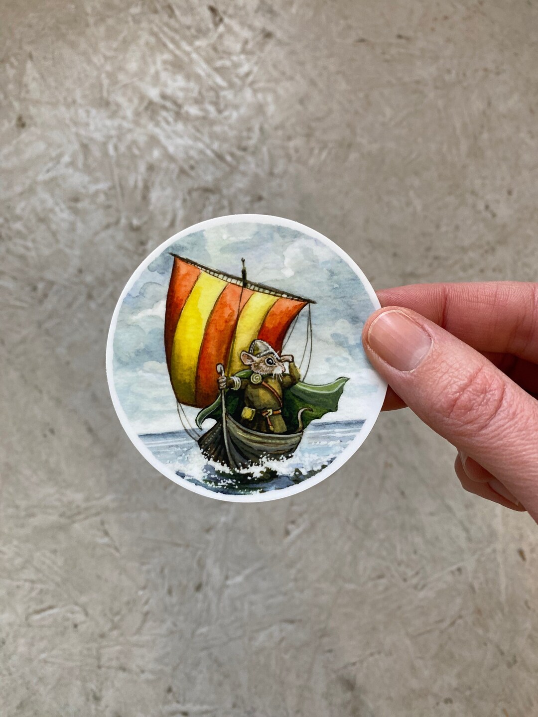 VINYL STICKER Viking Mouse - Etsy