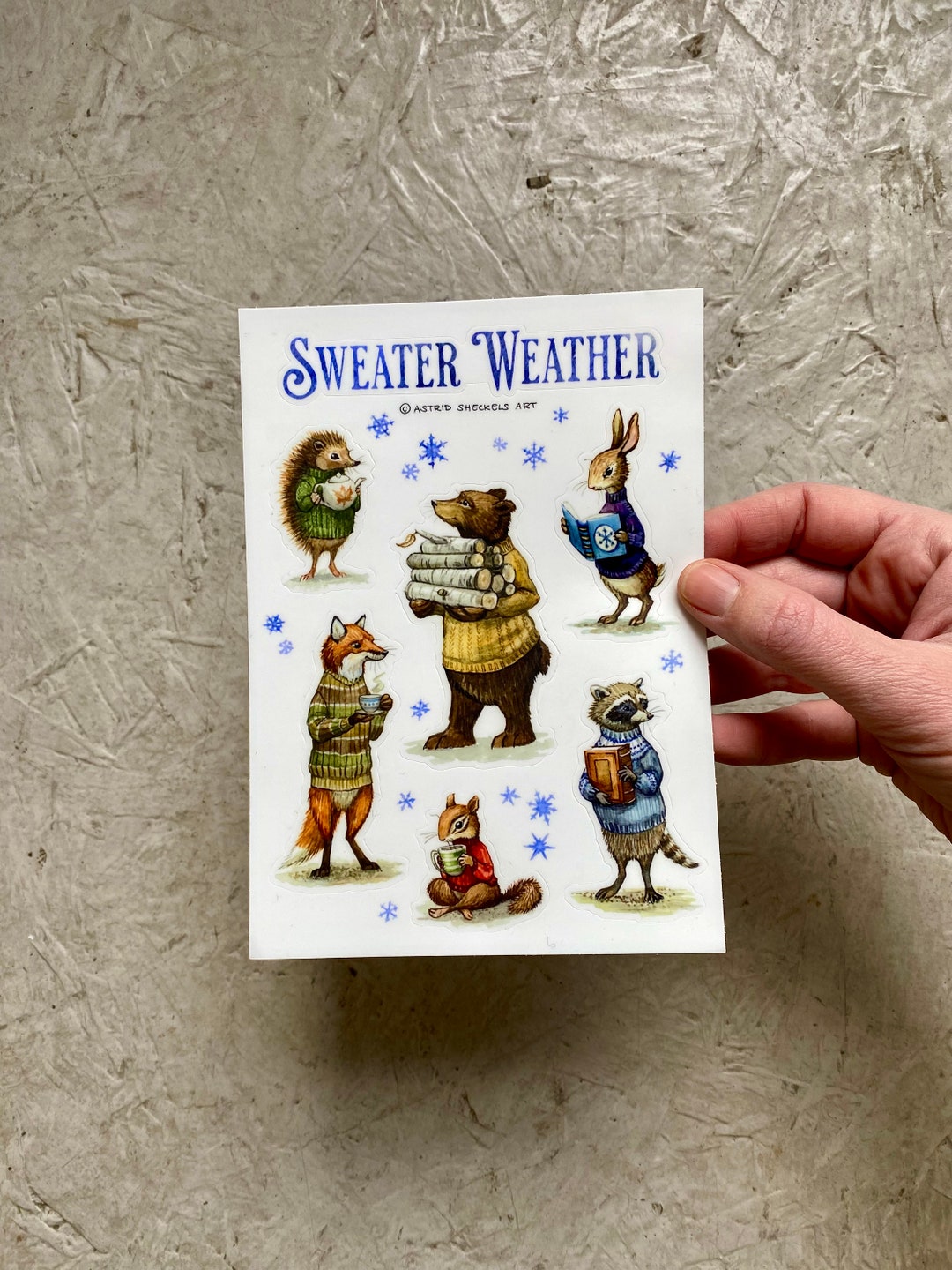 VINYL STICKER - Sweater Weather - Etsy