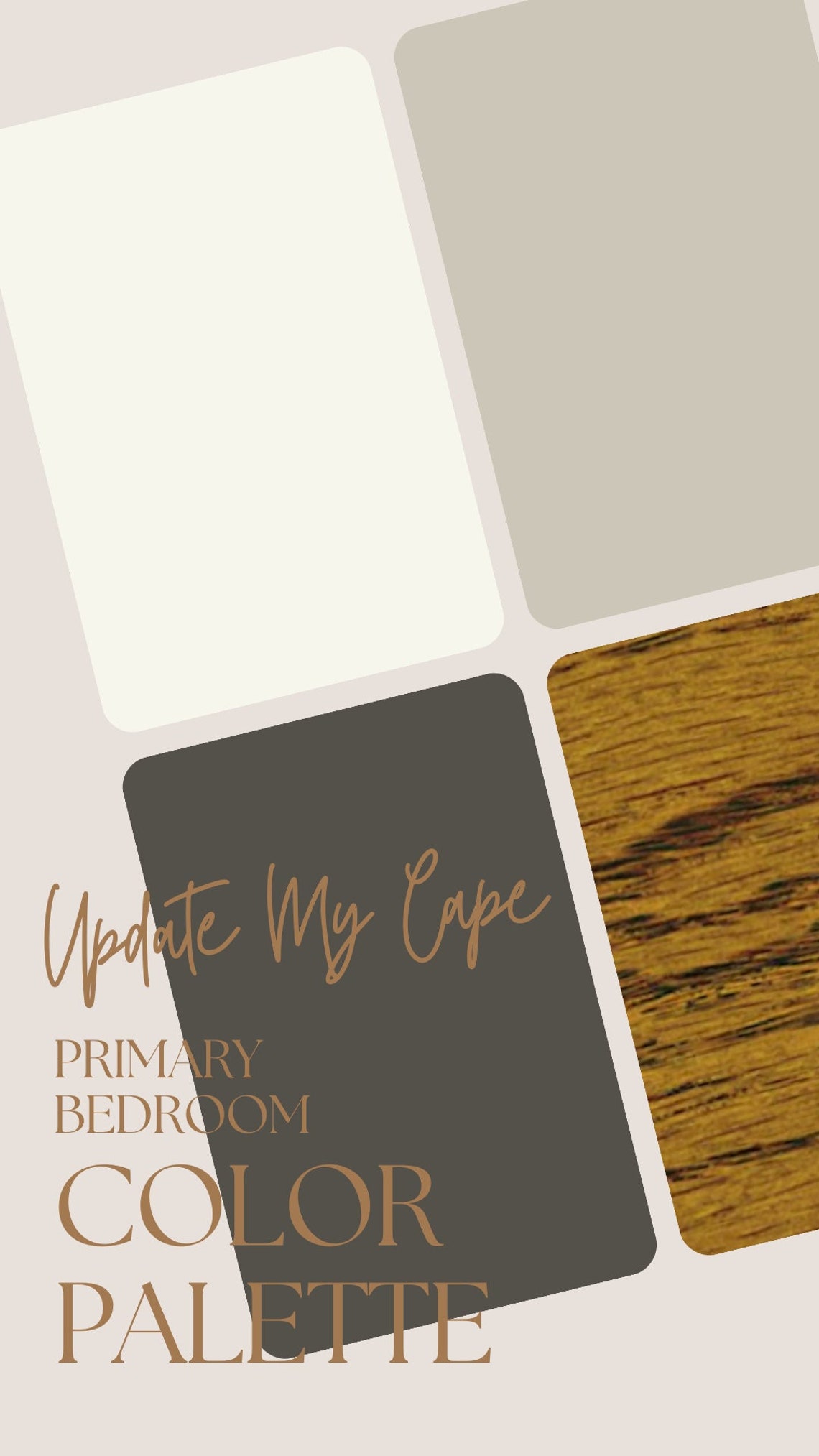 Bedroom Paint / Wood Stain Color Palette - Brands & Color Names - Etsy