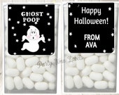 Ghost Poop Tic Tac Labels Halloween Party Favors Stickers - Etsy