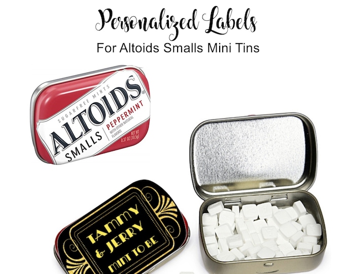 Great Gatsby Mini Altoid Tin Labels Wedding Favor Stickers - Etsy
