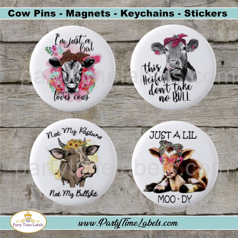 Cow Buttons - Etsy