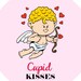 Cupid Valentine Treat Bag Stickers Cupid Poop or Cupid Kisses Party ...