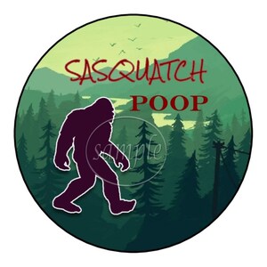 Sasquatch Poop Stickers & Treat Bags - Birthday Party Favors - 12 ...