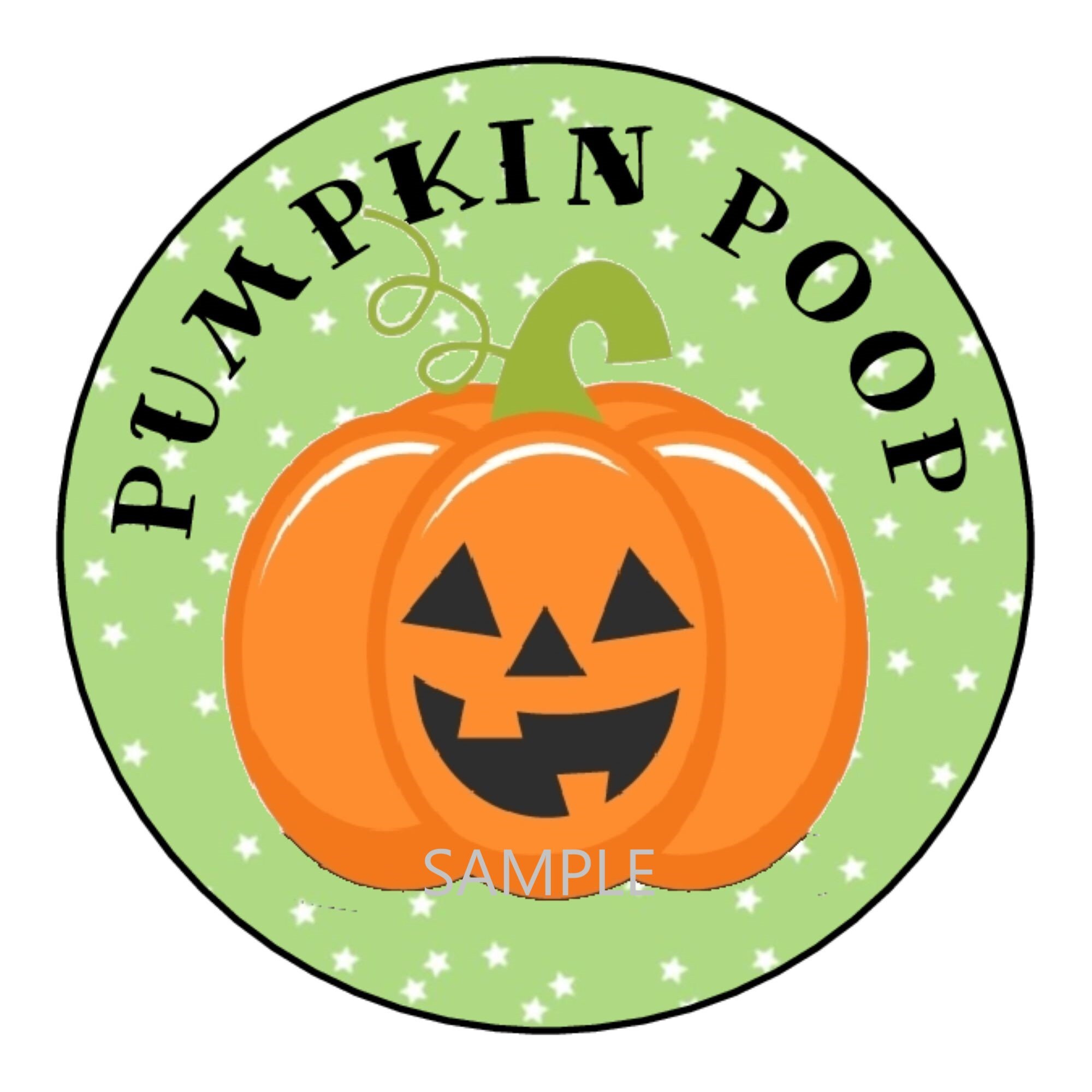 Halloween Stickers Halloween Party Favors Pumpkin Poop - Etsy UK