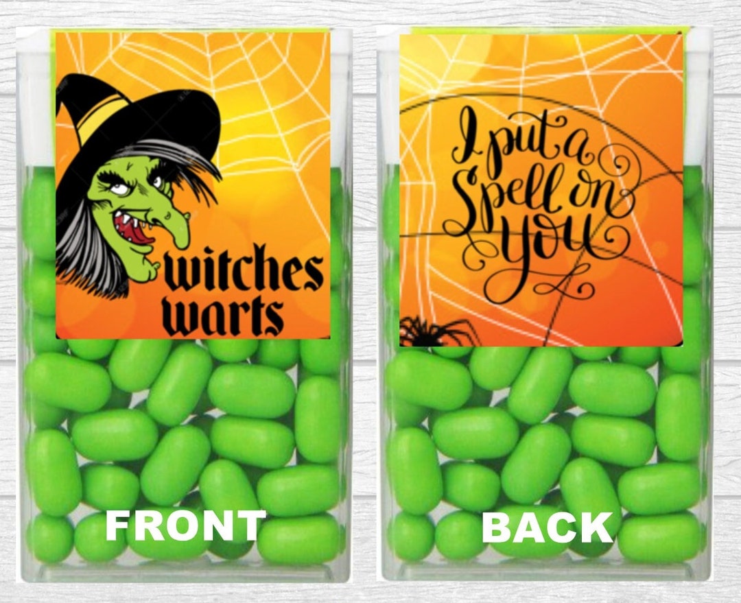 Witches Warts Tic Tac Labels - Halloween Party Favors - Tic Tac ...
