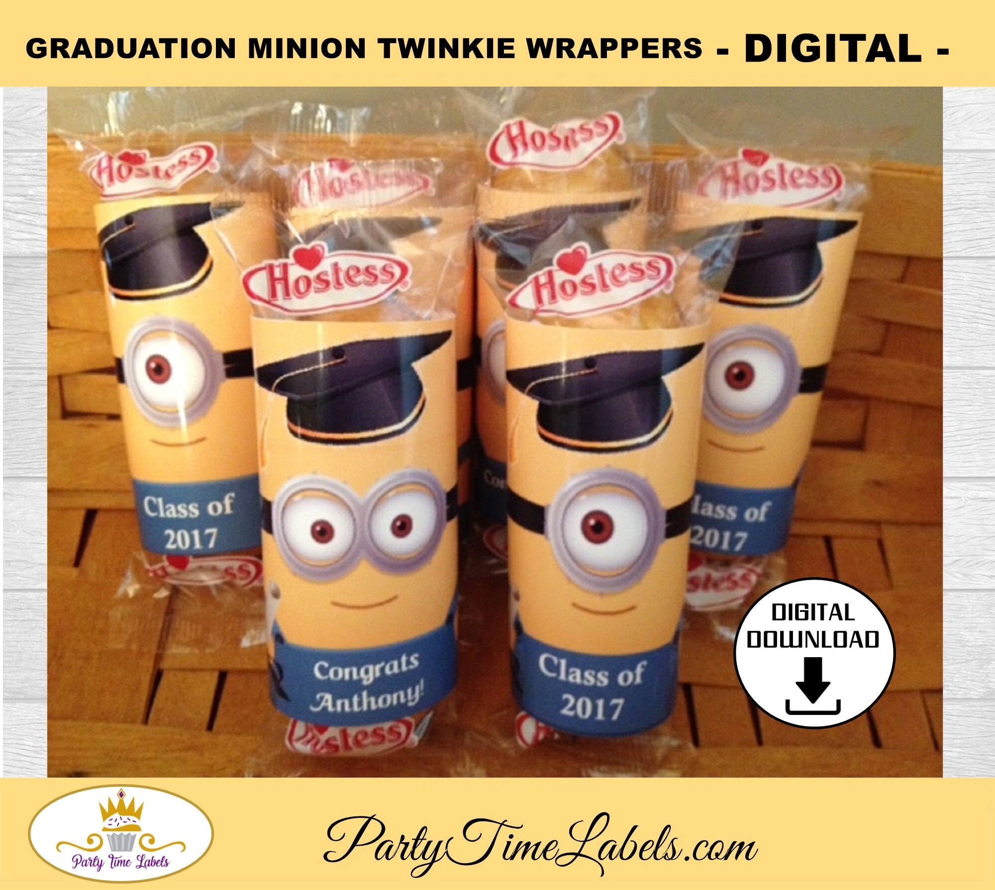 Minion Twinkie Printables