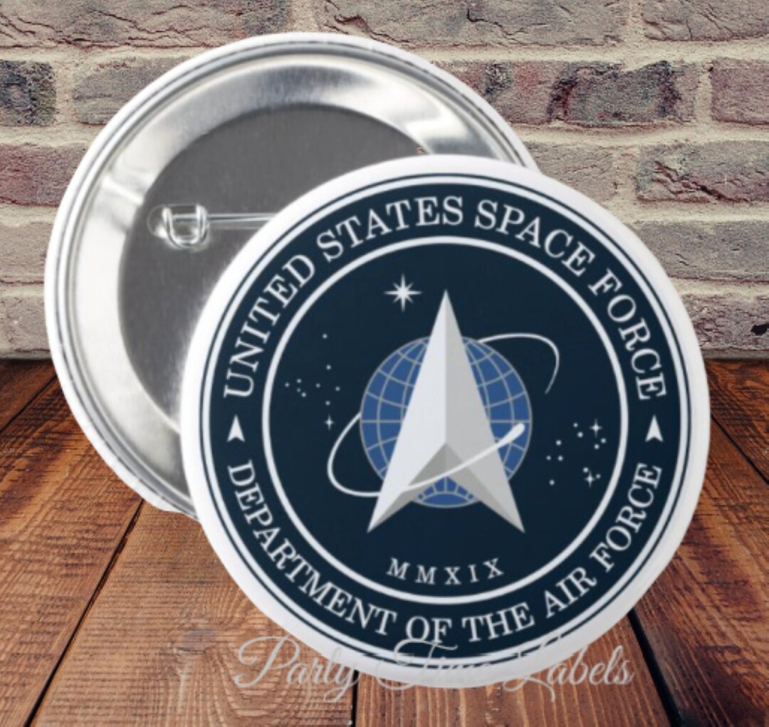 Space Force Pins, Pin Back Buttons, Badges, Patriotic Party Favors - 2. ...