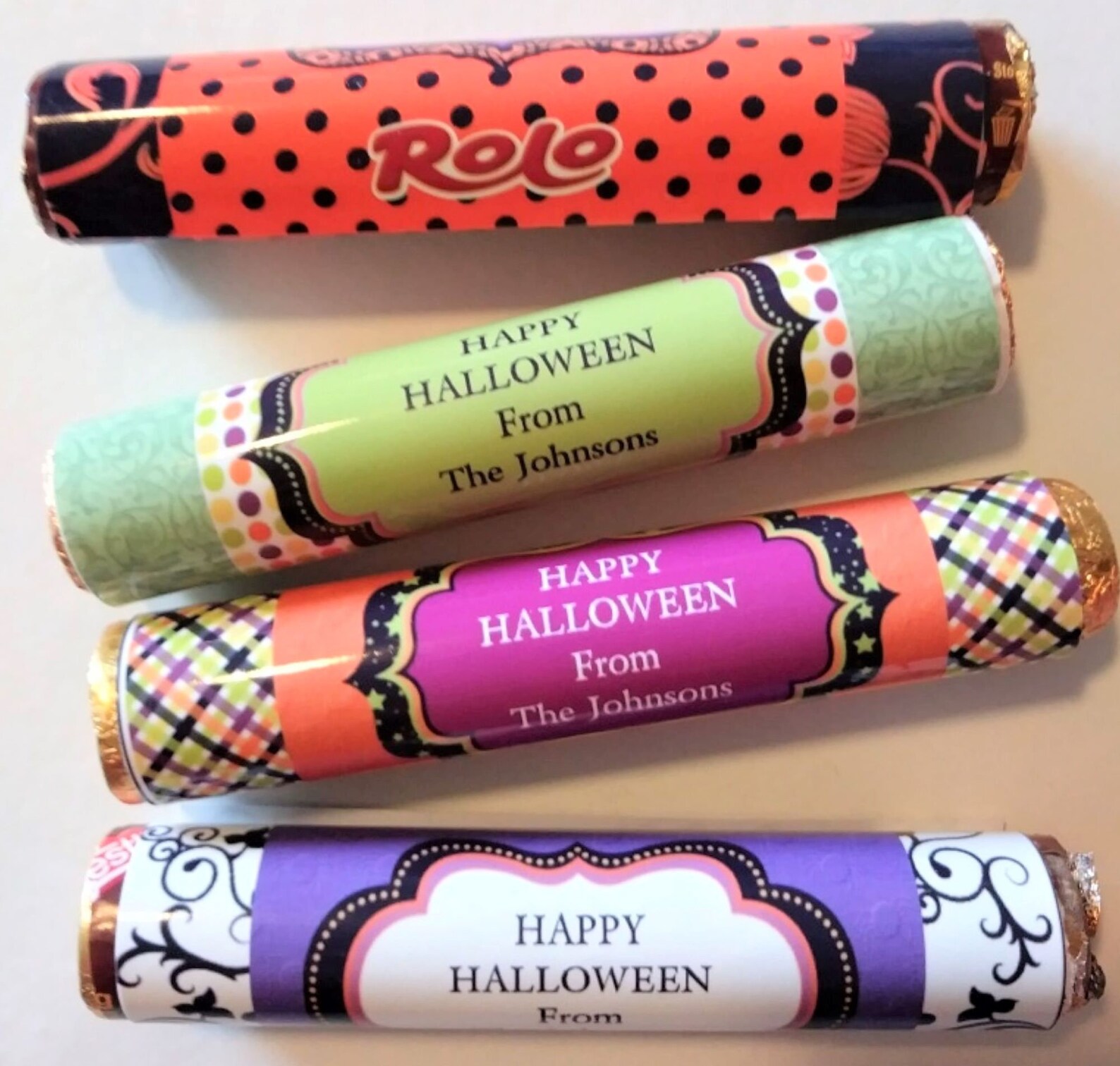 Halloween Rolo Candy Wrappers Halloween Party Favors Rolo - Etsy