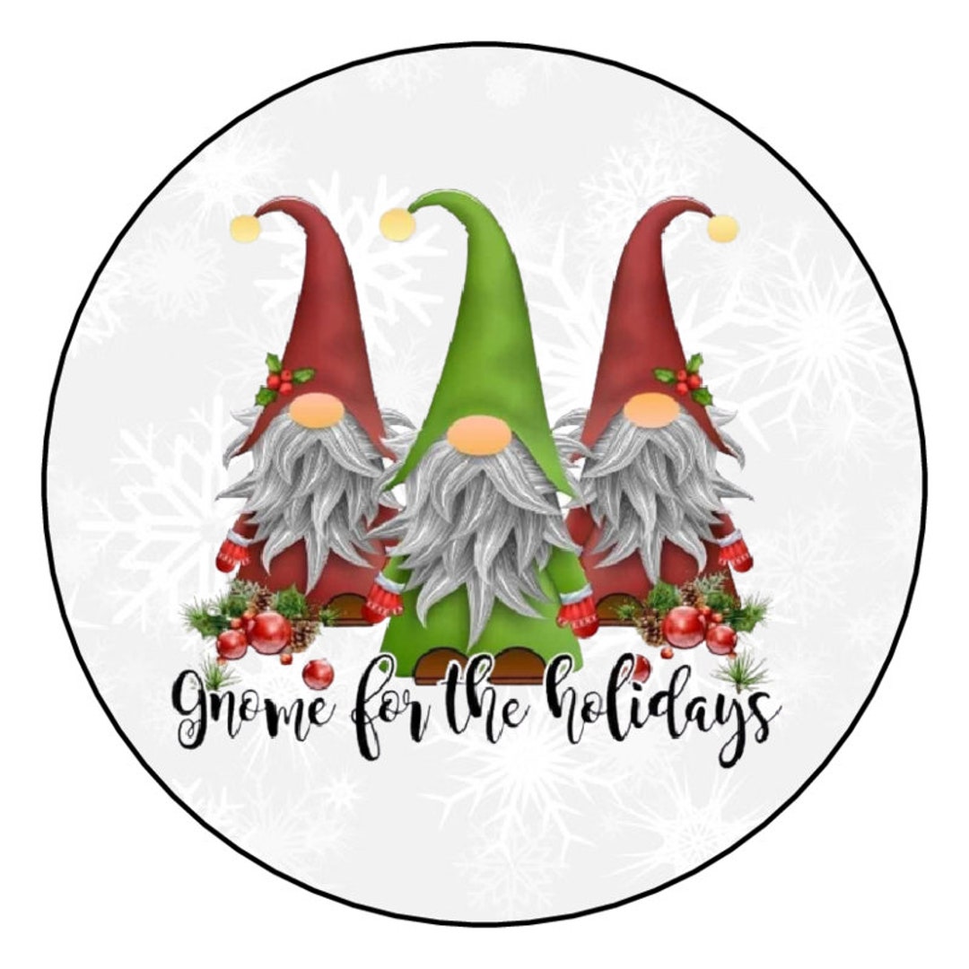 Gnome Christmas Labels - Gnome for the Holidays - Party Favor Stickers ...