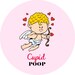 Cupid Valentine Treat Bag Stickers Cupid Poop or Cupid Kisses Party ...