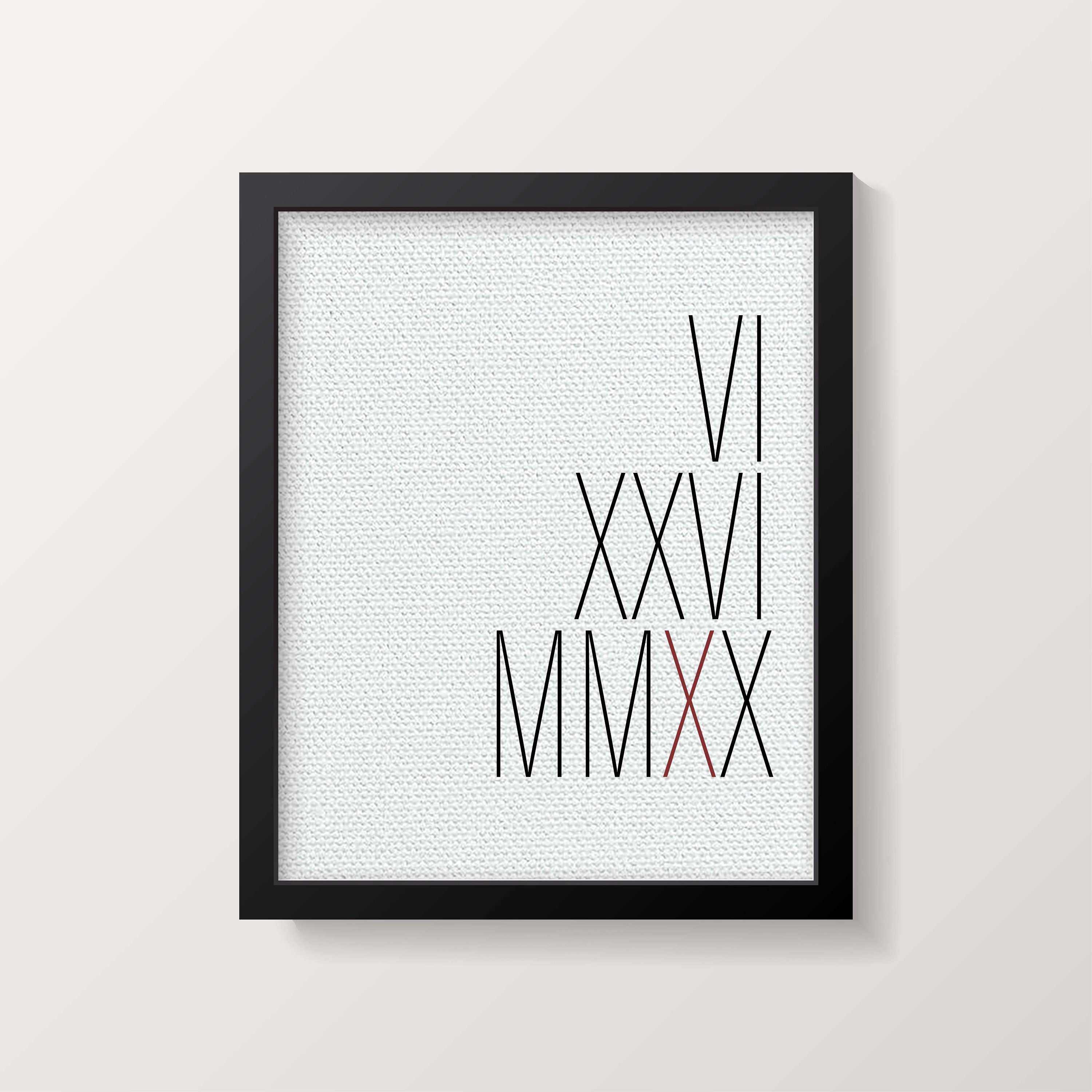 Cotton Anniversary Gift for Him Roman Numerals Sign Unique - Etsy